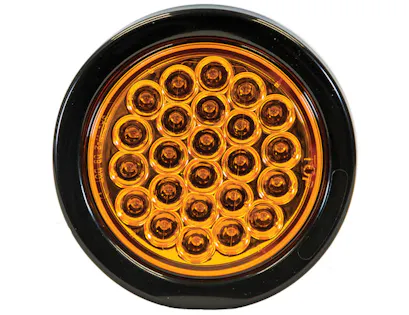 Buyers Products Company SL41AR 4 Inch Quad Flash Amber Round Recessed ...