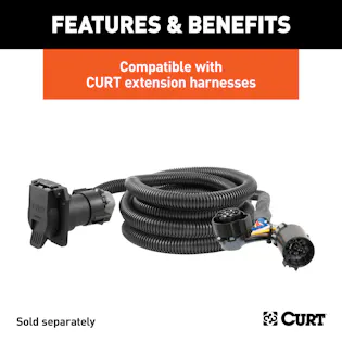 CURT 57007 Custom Wiring Harness Extension Isolator Kit for Aluminum ...