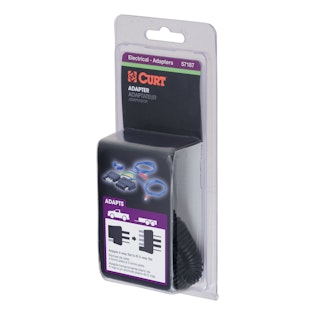 CURT 57187 4-Way to 5-Way Flat Adapter for Boat Trailer Surge Brakes