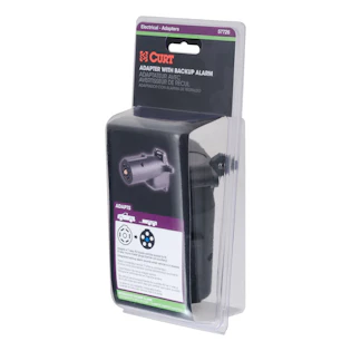 CURT 57726 Adapter with Alarm (7-Way RV Blade to 6-Way Round Trailer ...