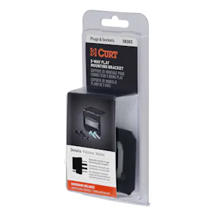 CURT 58303 Connector Mounting Bracket for 5-Way Flat
