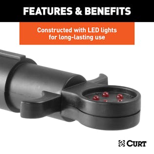 CURT 58650 6-Way Round Connector Tester