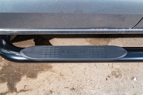 Dee Zee DZ372539 Textured Black Steel Side Steps 4 in. Oval Cab Length