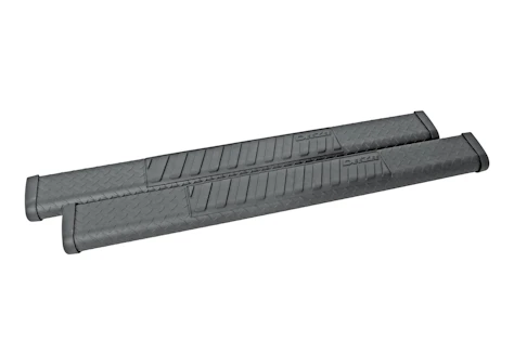 Dee Zee DZ16412 Black-Tread Aluminum Side Step 6 in. Oval Cab Length