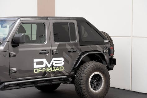 DV8 Offroad HTJL02-B Jeep JL 4 Door Razor Series Fastback Hard Top
