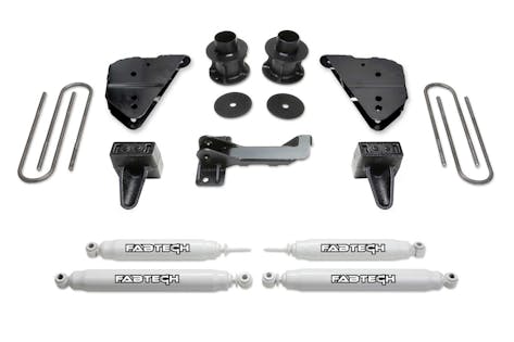Fabtech K2404 4" Budget Lift Kit with Performance Shocks