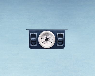 Firestone Ride-Rite 2241 Metal Dual Pneumatic White Gauge