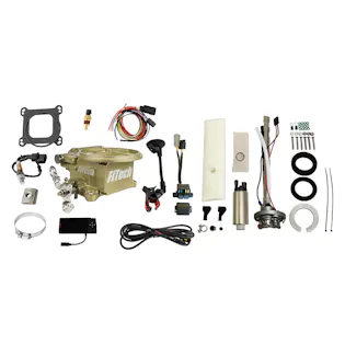 FiTech 36691 Go EFI 2 Barrel 400 HP Classic Gold EFI System Master Kit