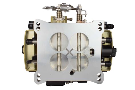 FiTech 37001 Retro LS EFI System Kit (Classic Carburetor Gold, 600 HP ...