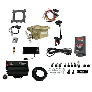 FiTech 93559 Go EFI 2 Barrel 400 HP Classic Gold EFI System
