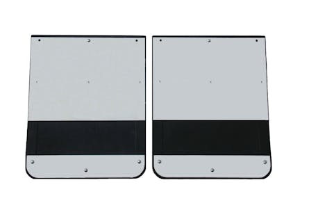 Go Industries S70738SET Dual Wheel Stainless Mud Flap Set
