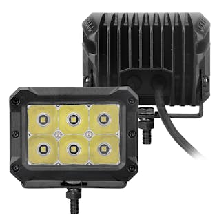 Go Rhino 753003023SBS Bright Series Lights - Pair of 4x3 Rectangle LED ...