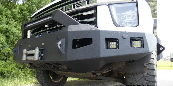 Hammerhead Armor 600-56-0977 Silverado Front Winch Bumper Formed Bull ...