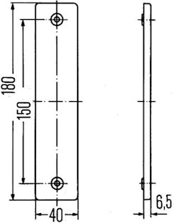 Hella Inc 002023021 Vehicle Reflex Reflector