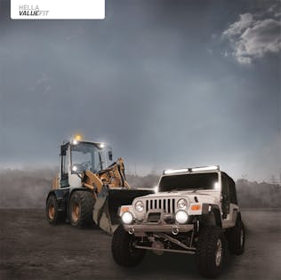 Hella Inc 357209001 HVF LGHT BR DSGN 6LED/11" OFF RD CMO MV