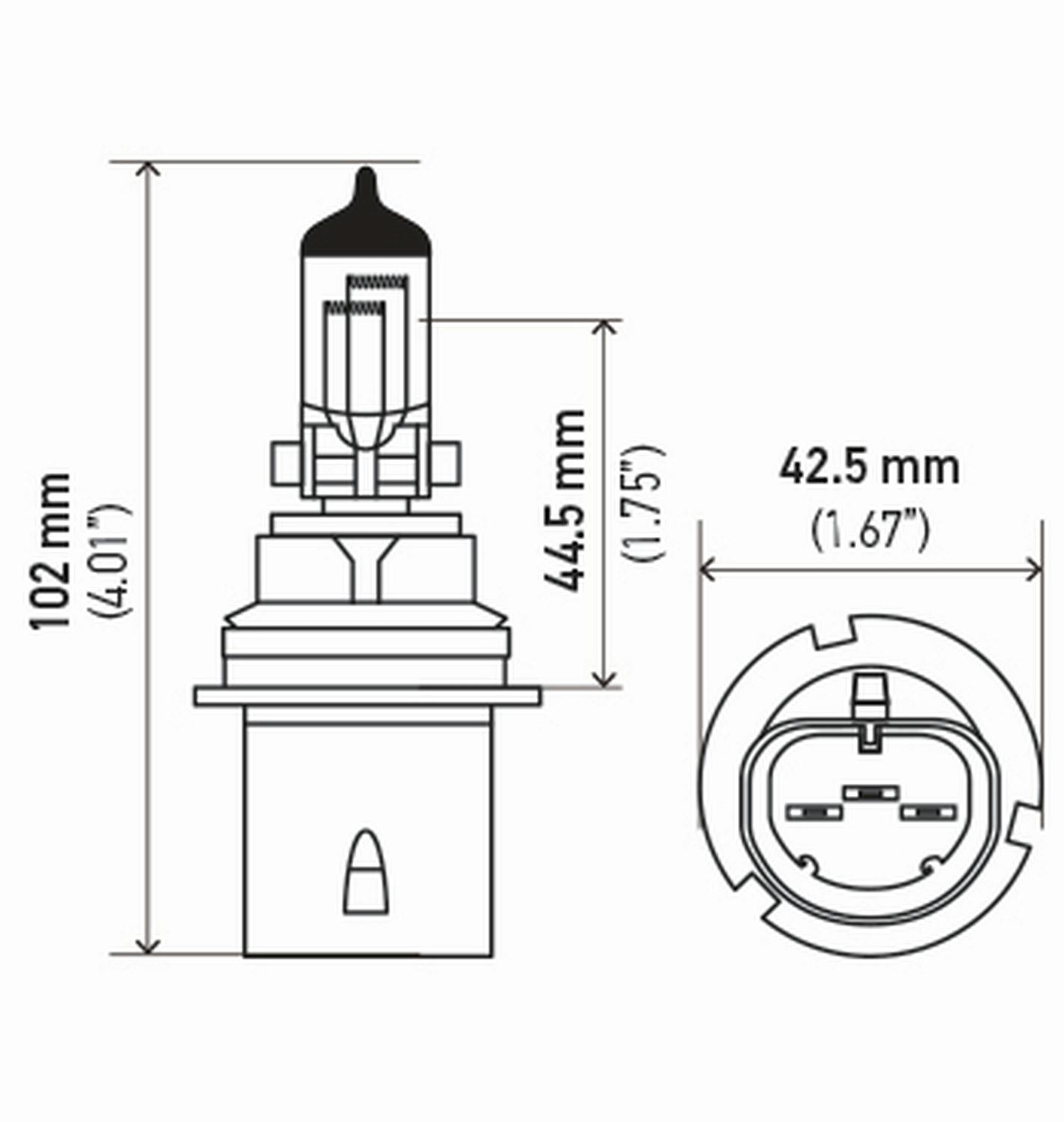 Hella Inc 9004TB HB1/9004 Halogen Bulb