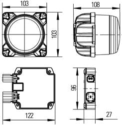 Hella Inc 996263011 Work Lamp Module 90 LED