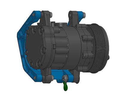 Holley 20-210 LT4 DRY SUMP A/C BRKT CLEAR FINISH