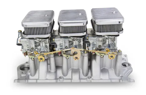 Holley 300-522SA Holley Tri-Power 3x2 SBC Intake and Carburetor Kit