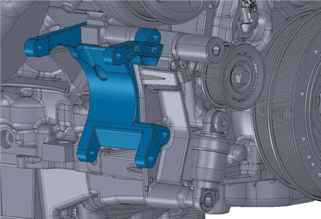 Holley 20-211 LT4 DRY SUMP A/C BRKT CLEAR FINISH DSE