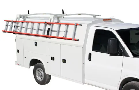 Kargomaster 47993 EZ Drop Down Ladder Rack - High Roof Covered Service Body