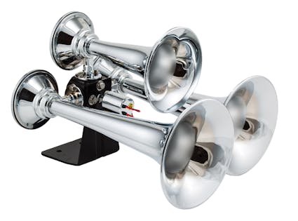 Kleinn Automotive Air Horns 500 Chrome triple train horn with ABS ...
