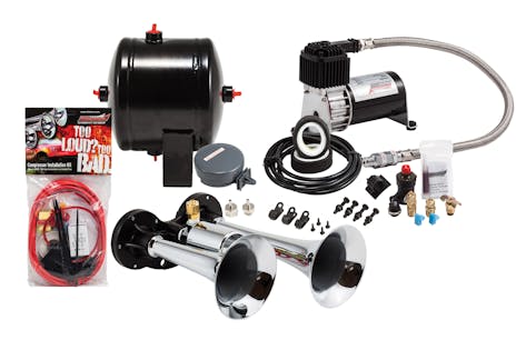 Kleinn Automotive Air Horns HK1 Pro Blaster™ Dual Air Horn Kit w/120 ...