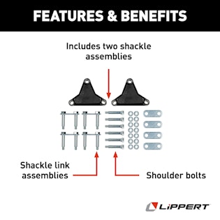Lippert Components 121098L Lippert AP Suspension Kit for 2,000-7,000-lb ...