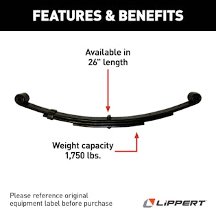 Lippert Components 124903L Lippert Replacement Leaf Spring for Trailer ...