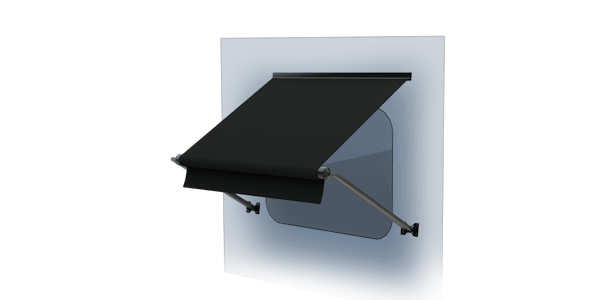 Lippert Components V000335468 180 Standard Window Awning Roller, Black ...