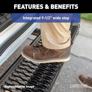 LUVERNE 415358-571513 Impact Rear Bumper Step with Fixed Brackets ...