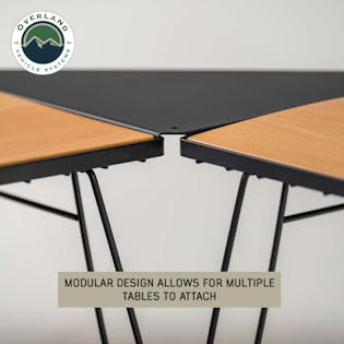 Overland Vehicle Systems 30100030 Kick It Camp Table - Wood Base ...