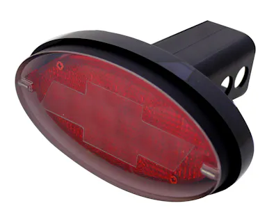 Pilot Automotive CR-017C Oval LED Hitch Brake Light, Chevrolet Logo