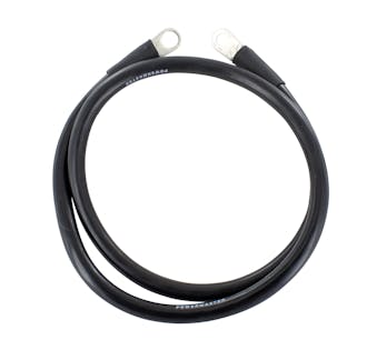 Powermaster 1-723 Alternator Ground Wire 2g 3 ft 5/16 & 3/8 Eyelet