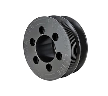 Powermaster 187 Pulley 6 grv Aluminum Hardcoat Anodized BBC/Blower