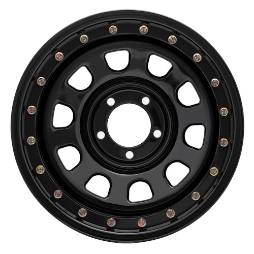 Pro Comp Steel Wheels 252-5165F 15x10 5x4.5 3.75in BS Flat Black D-Window