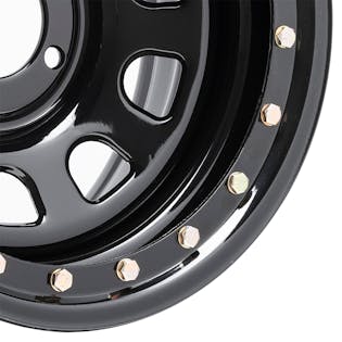 Pro Comp Steel Wheels 252-5185 15x10 5x5.5 3.75in BS Gloss Black D-Window