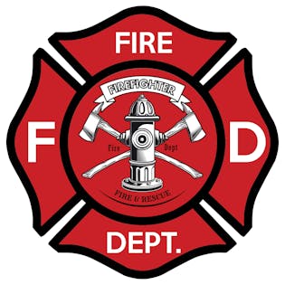 Race Sport Lighting RS-2GS-FDR Fire Department Red Logo Ghost Shadow ...