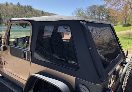 Rampage Products 139535 Trailview Fastback Soft Top, Black Diamond