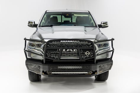 Ranch Hand MFD19HBM1 Midnight Front Bumper with Grille Guard for Select ...