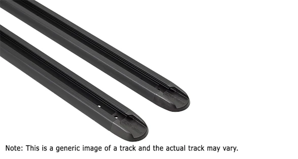 Rhino-Rack JA8730 Heavy Duty RLTF Trackmount Black 2 Bar Roof Rack