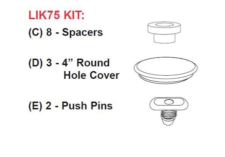 Rugged Liner LIK75 Bedliner Install Kit