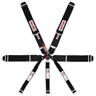 Simpson Safety 29115BK Simpson Racing Drag Camlock Harness