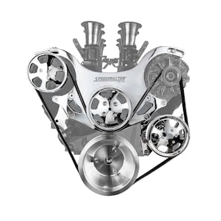 Speedmaster 1-415-002-01 Aluminum Serpentine Complete Engine Pulley Kit ...