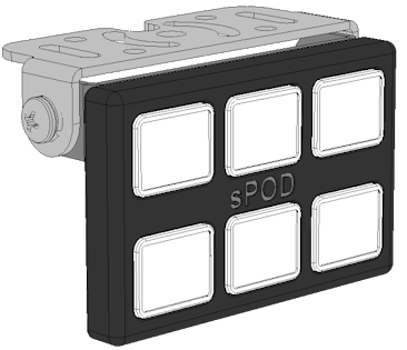 sPOD SL-M6-JL SourceLT w/ Mini6 for Jeep JL/JT sPODS
