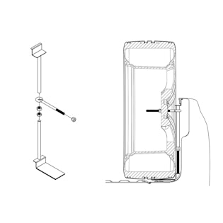 TITAN Fuel Tanks 9901330 Spare Tire Buddy, Brackets, Foot And Hardward ...