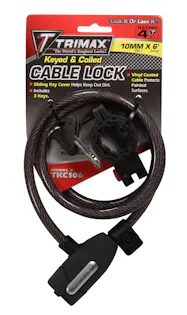 Trimax TKC106 Standard Security Cable Lock with Bracket 72 X 10mm