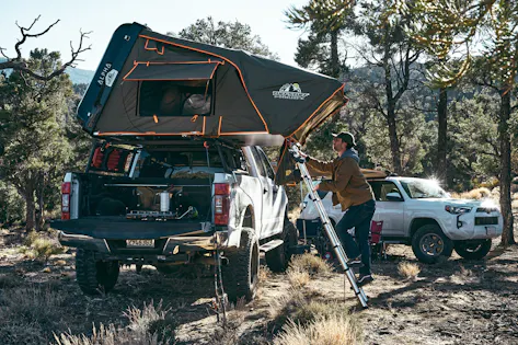 Tuff Stuff Overland TS-RTT-CS-GR ALPHA™ HARD TOP SIDE OPEN TENT, GRAY ...