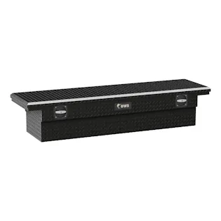 UWS SL-72-LP-BLK Gloss Black 72 Secure Lock Truck Tool Box, Low Profile ...