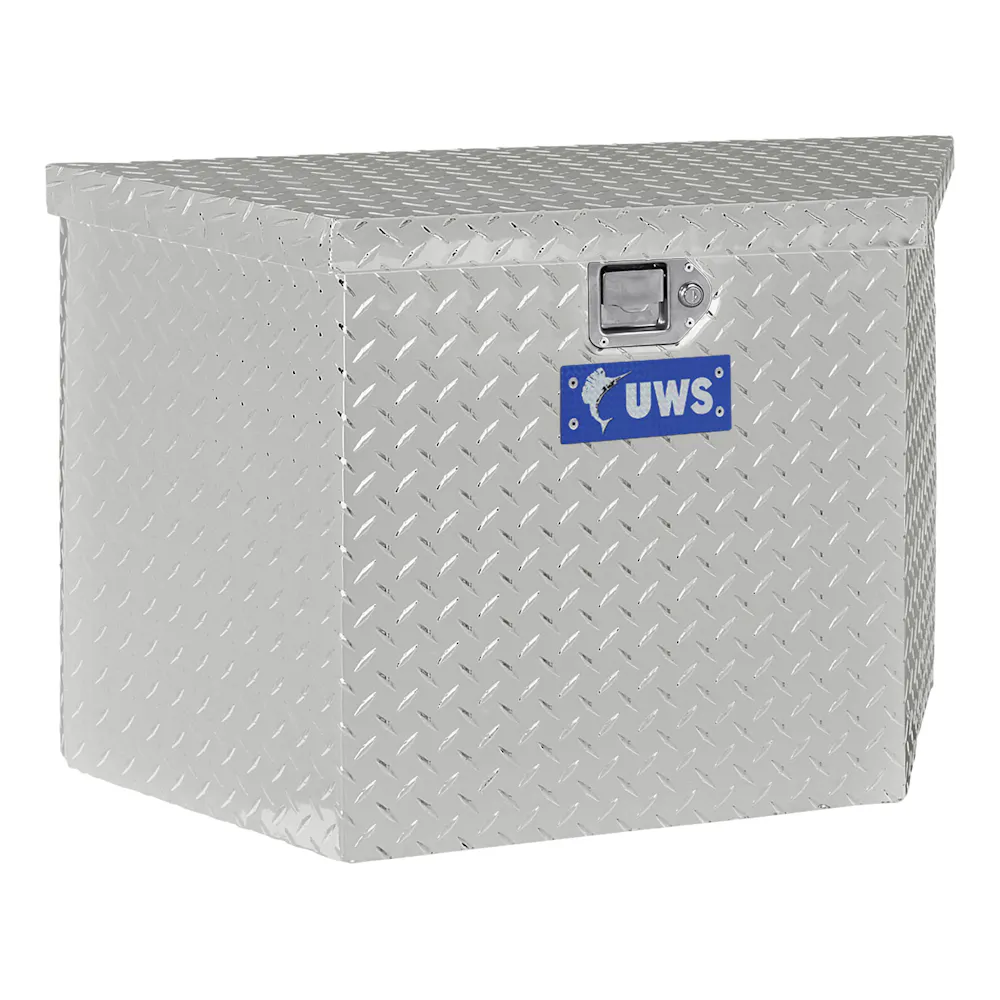 Trailer Tool Boxes Aluminum 1500 X 600 X 820mm Aluminium Checker 3/4